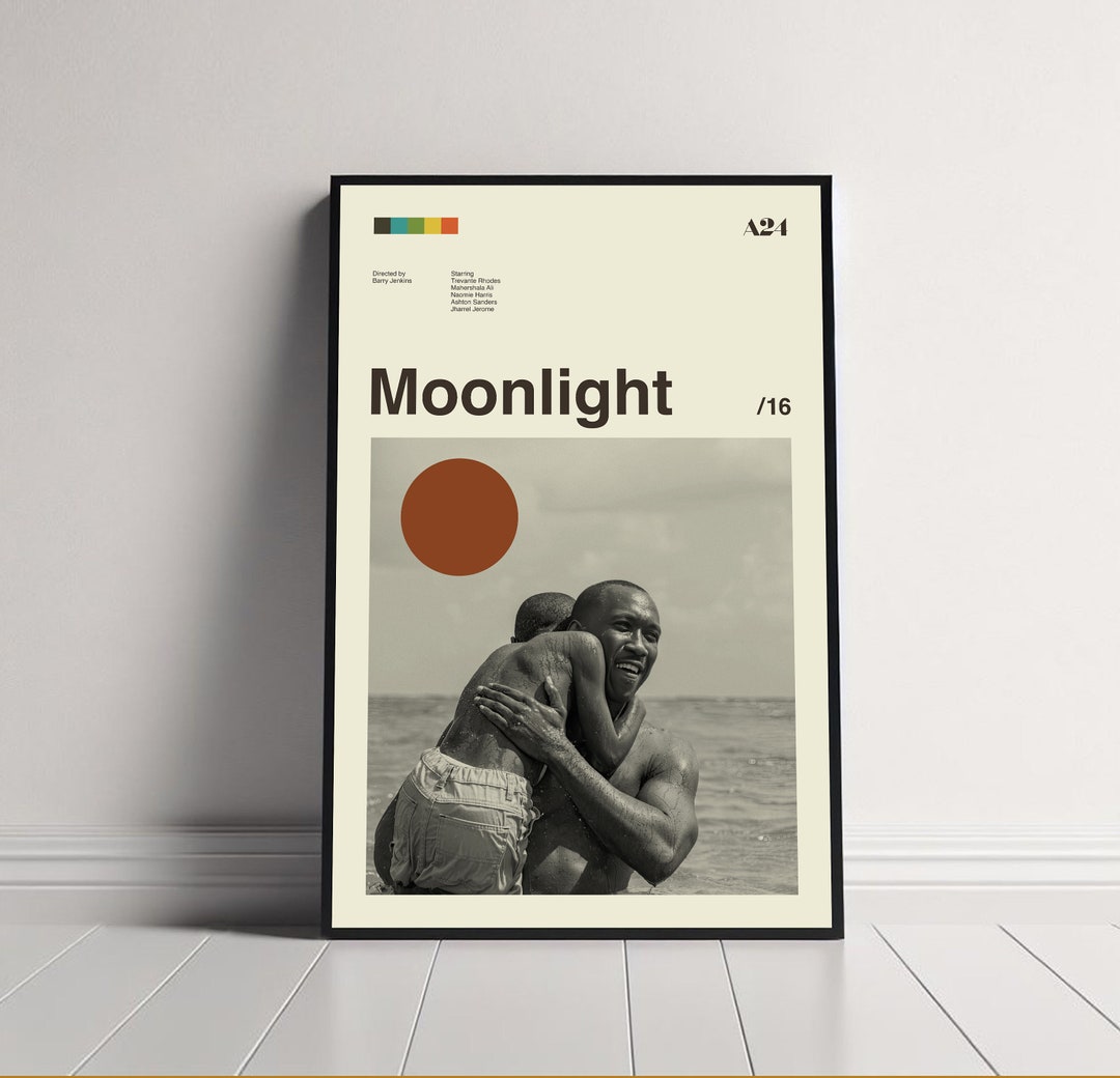 Moonlight Poster, Moonlight Print, Barry Jenkins, Minimalist Art ...