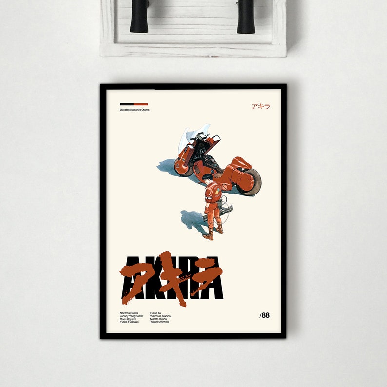 Akira Poster, Akira Print, Akira Wall, Akira Wall Decor, Anime Poster ...