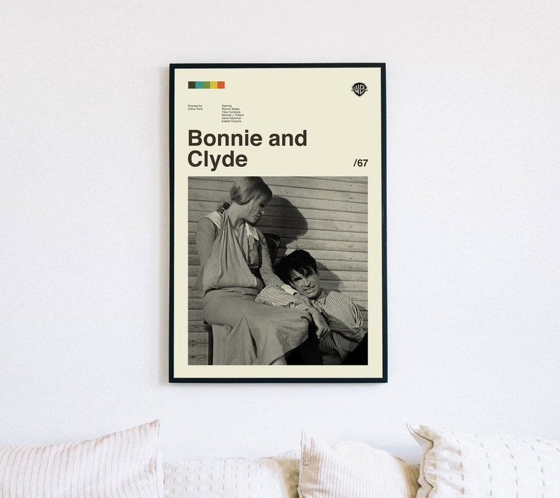 Bonnie and Clyde Poster, Bonnie and Clyde Print, Arthur Penn ...