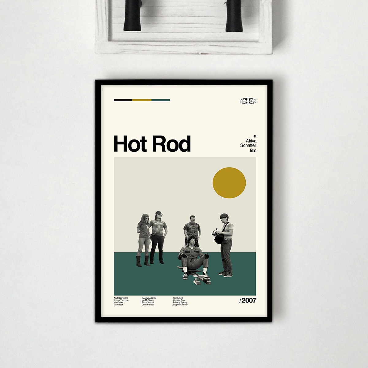 Hot Rod Poster, Akiva Schaffer, Retro Movie Poster, Minimalist Art ...