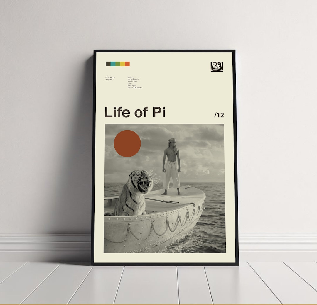 Life of Pi Poster, Life of Pi Movie Poster, Retro Poster, Minimalist ...
