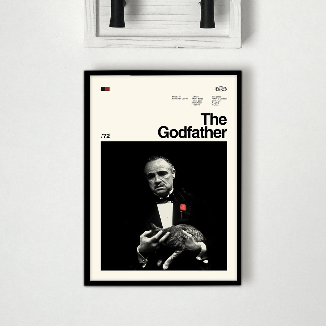The Godfather Poster, the Godfather Print, Movie Poster, Vintage Poster ...