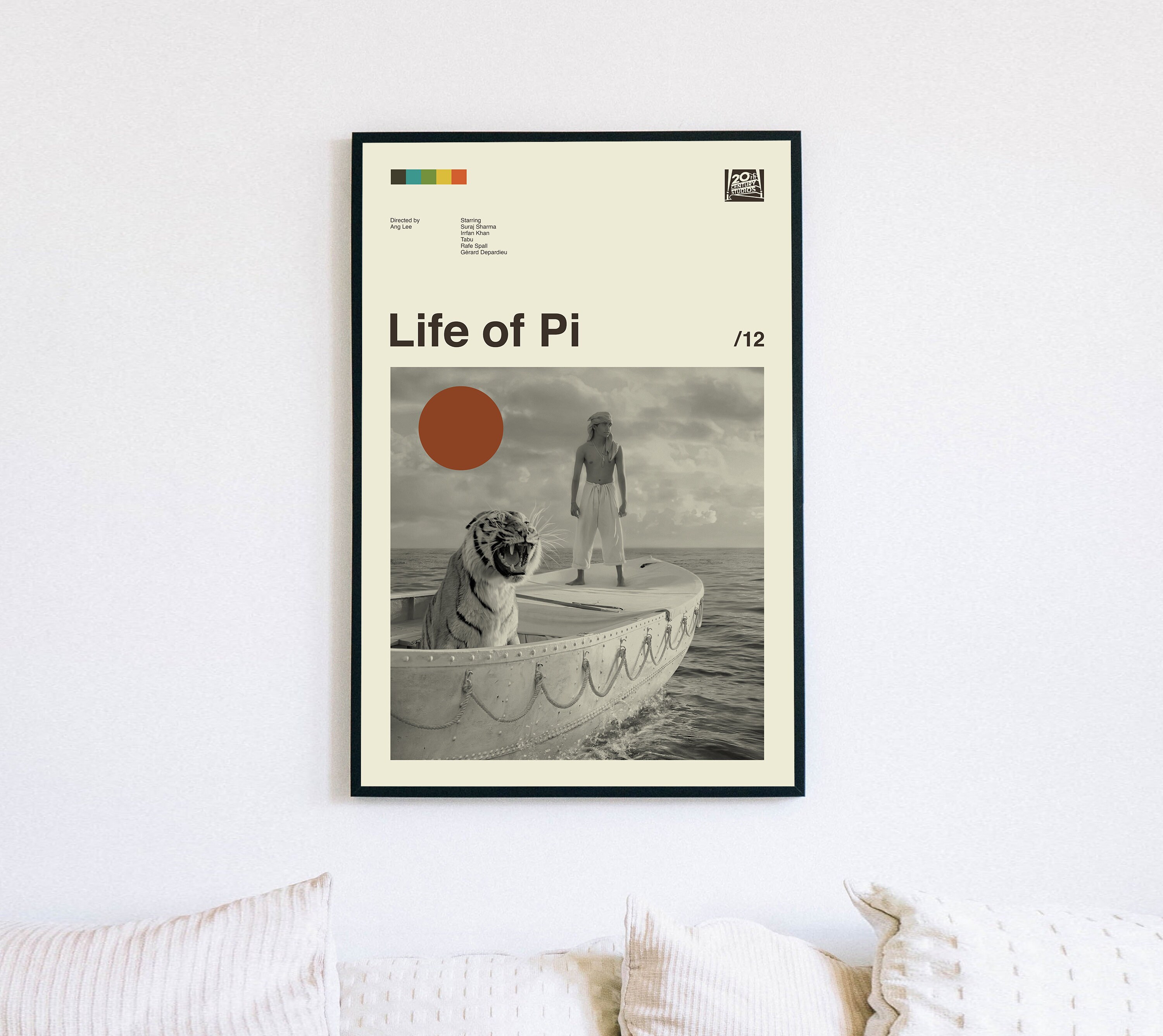 Life of Pi Poster, Life of Pi Movie Poster, Retro Poster, Minimalist ...