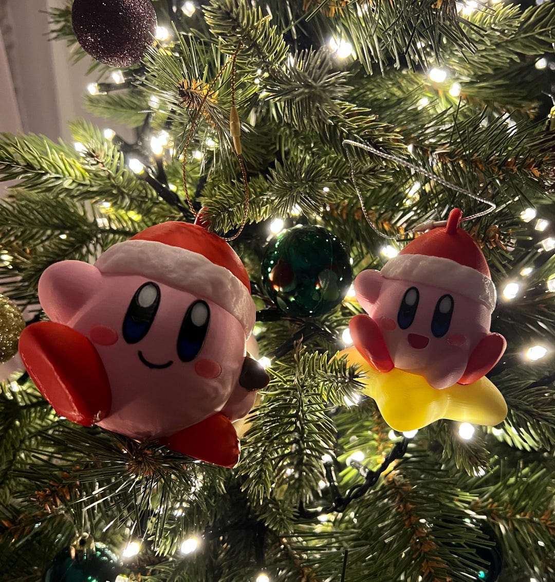 Kirby Christmas Decorations/tree Ornaments - Etsy