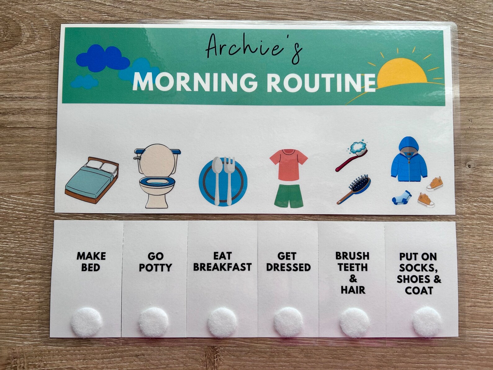 Daily Routine Chart Morning Routine Chart - Etsy