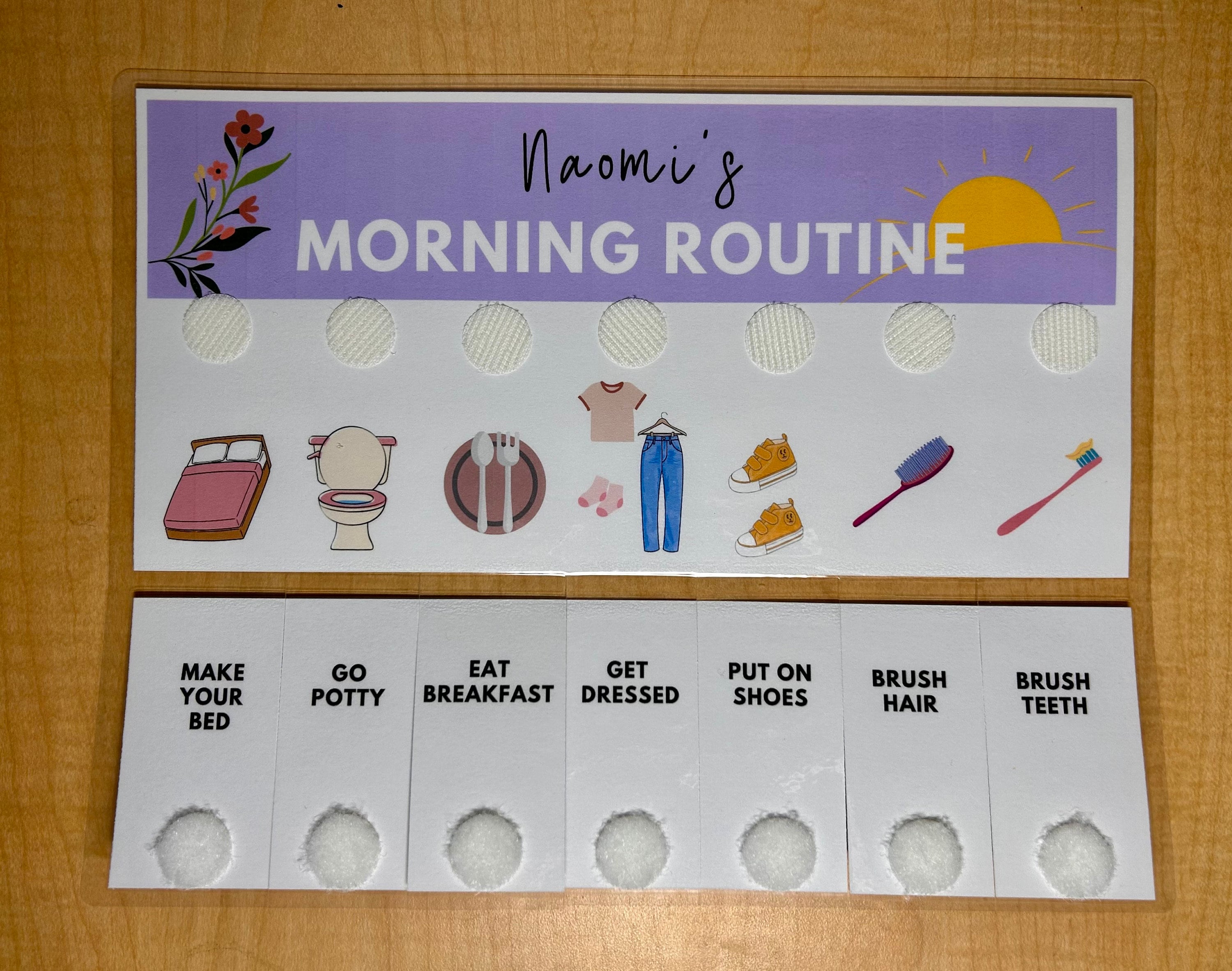 Daily Routine Chart Morning Routine Chart - Etsy