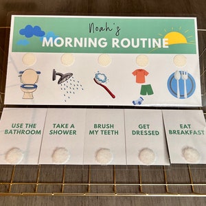 Daily Routine Chart Morning Routine Chart - Etsy