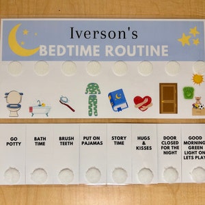 Toddler Bedtime Routine Chart | Daily Routine Chart | Toddler ...