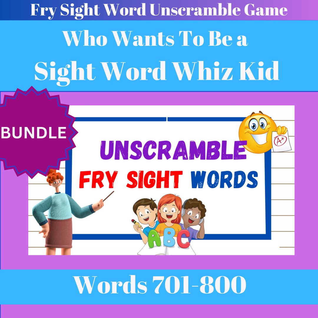 Sight Word Powerpoint Game Fry Sight Word Practice learn to - Etsy