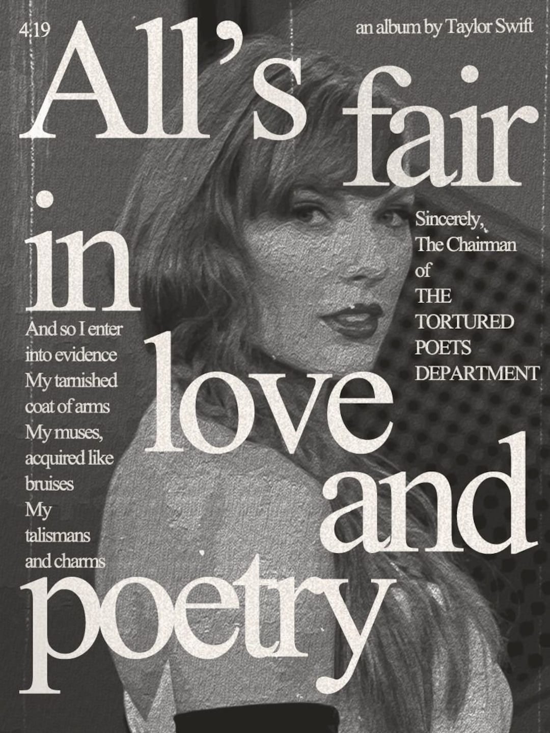 The Tortured Poets Department SVG style 5 - Etsy