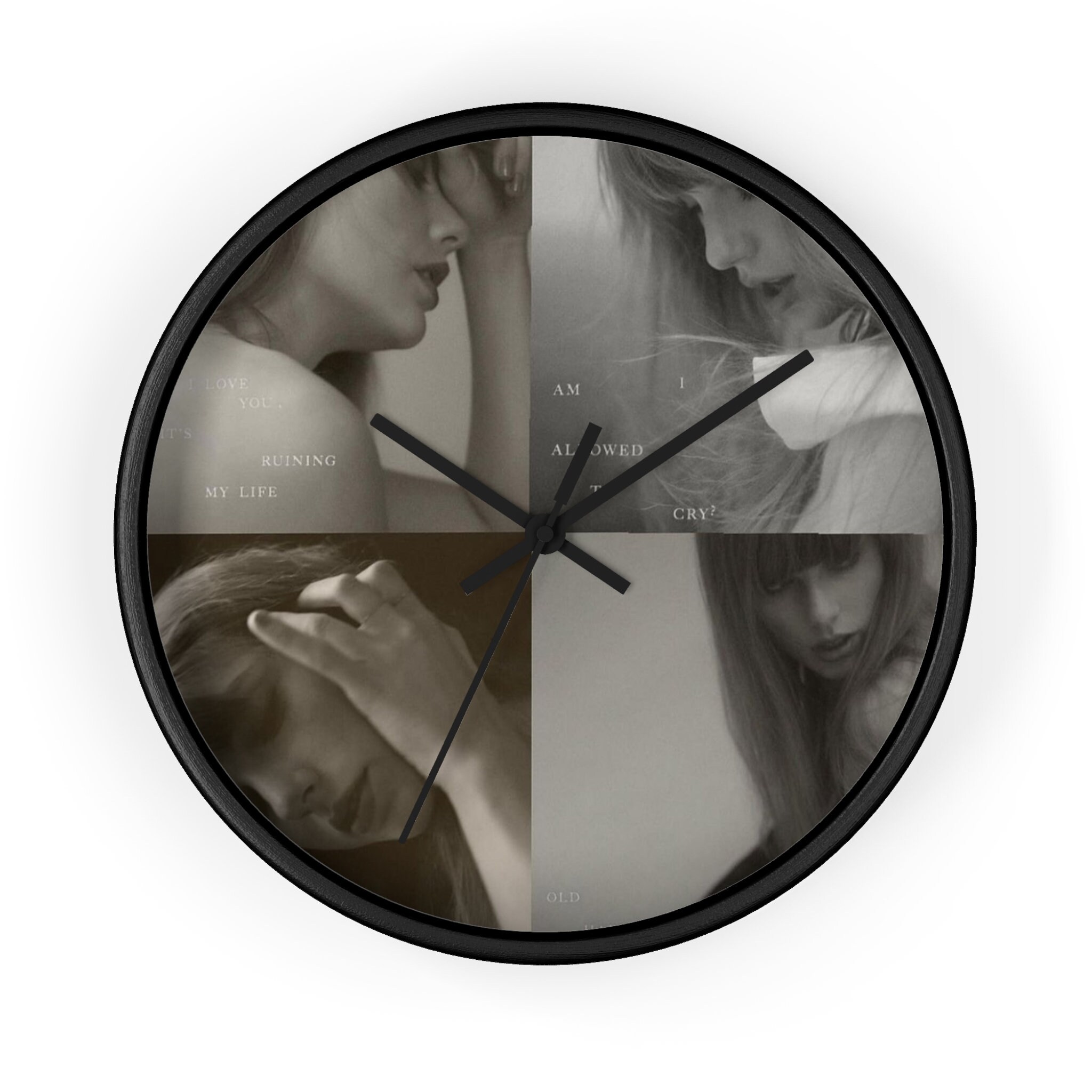 Taylor Swift Tortured Poets Department Wall Clock, Taylor Swift, Tortured Poets Department, TTPD ...