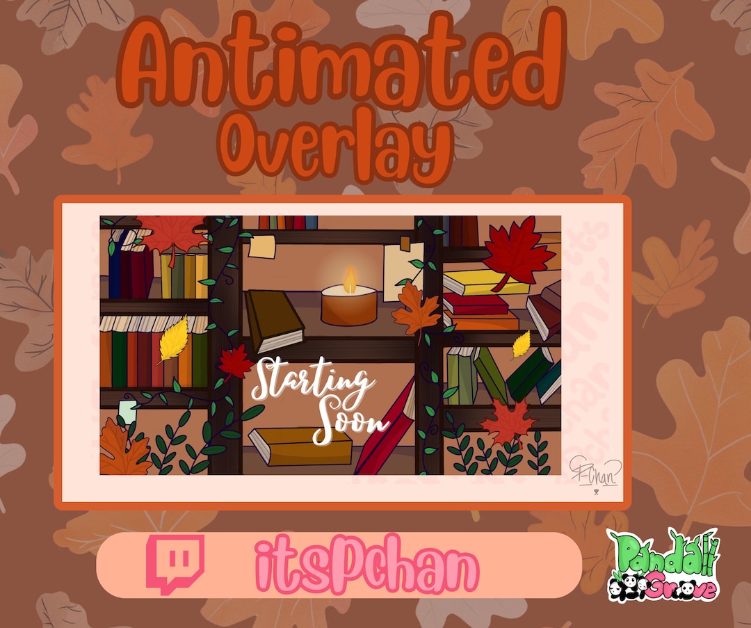 Fall Twitch Overlay | Animated Stream Cozy Autumn | Leaves Fall - Etsy