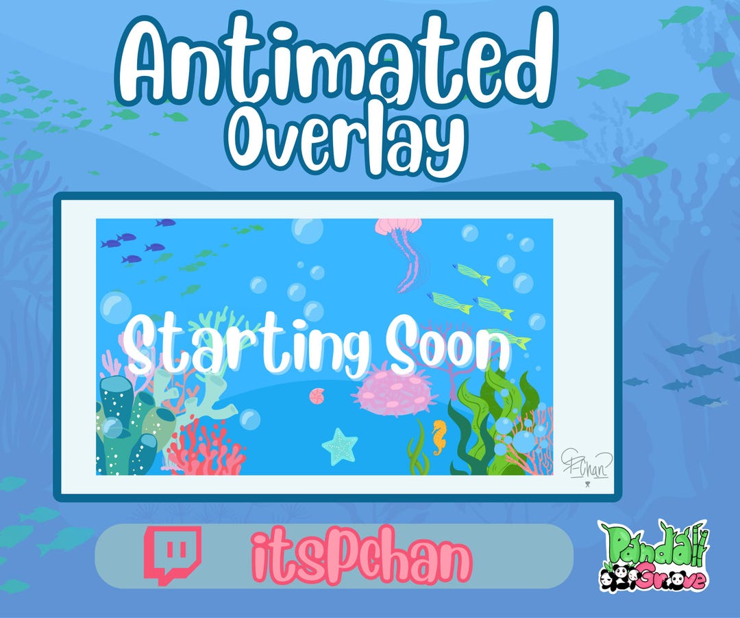 Ocean Twitch Overlay | Animated Stream | Deep Blue Sea Waves ...