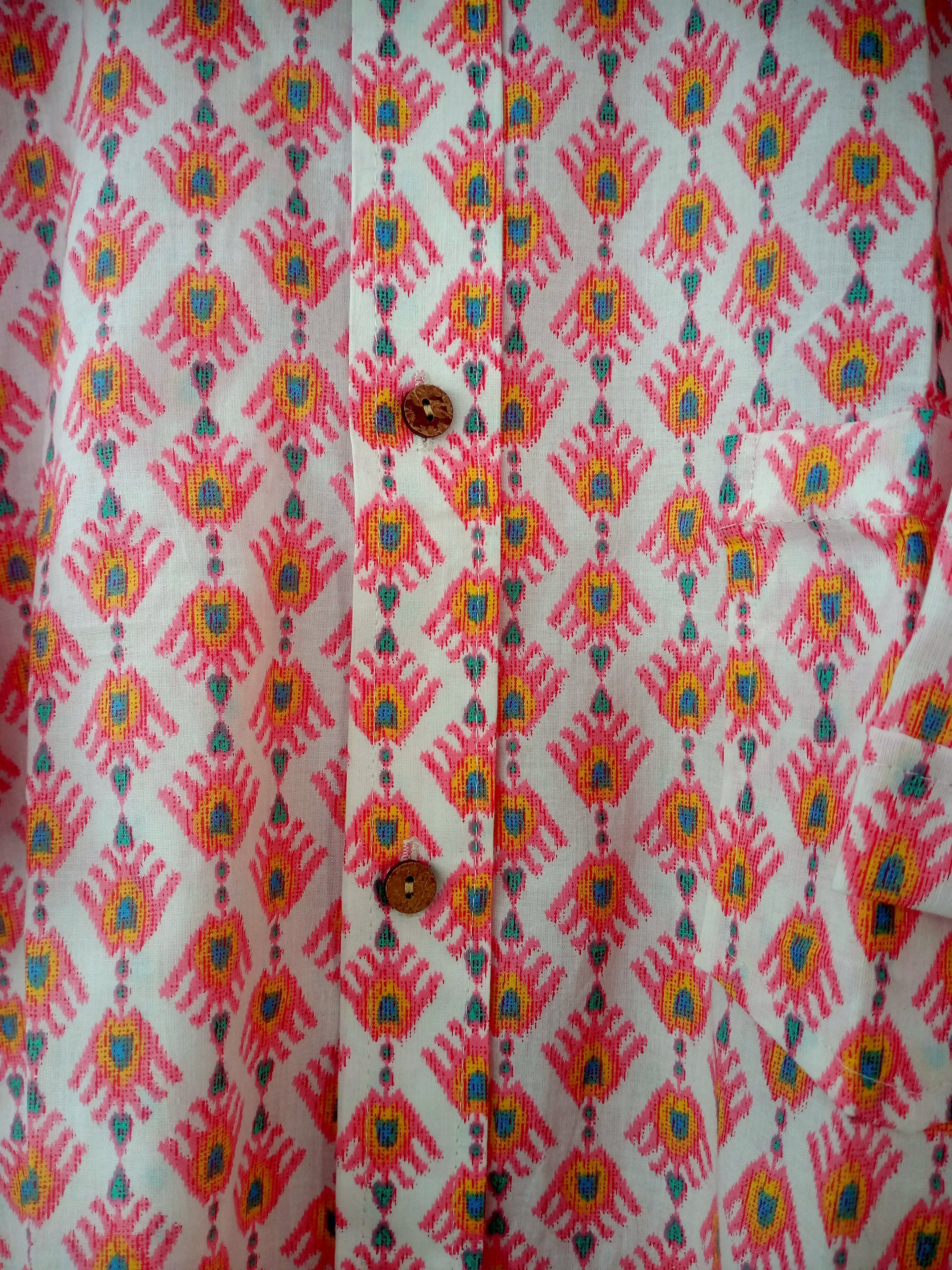 Cotton Printed Men's Shirt ,indian Hand Block Print Shirt ,summer Short ...