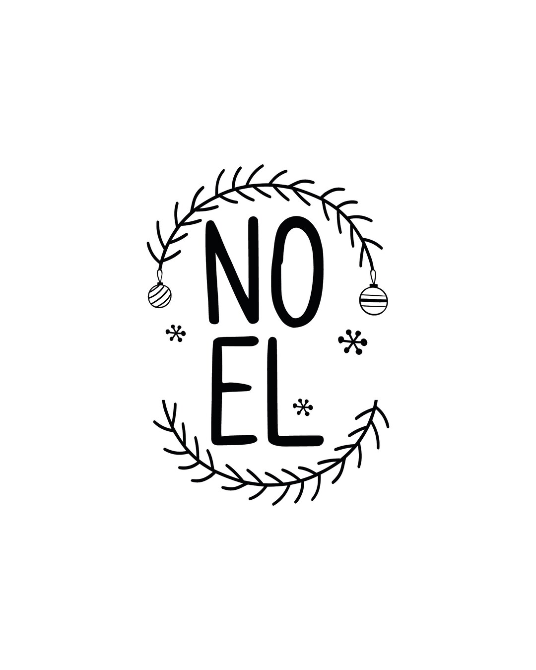 Noel SVG, Noel Word SVG, Noel Stylish Word Text Svg, Text Svg, Stylized ...