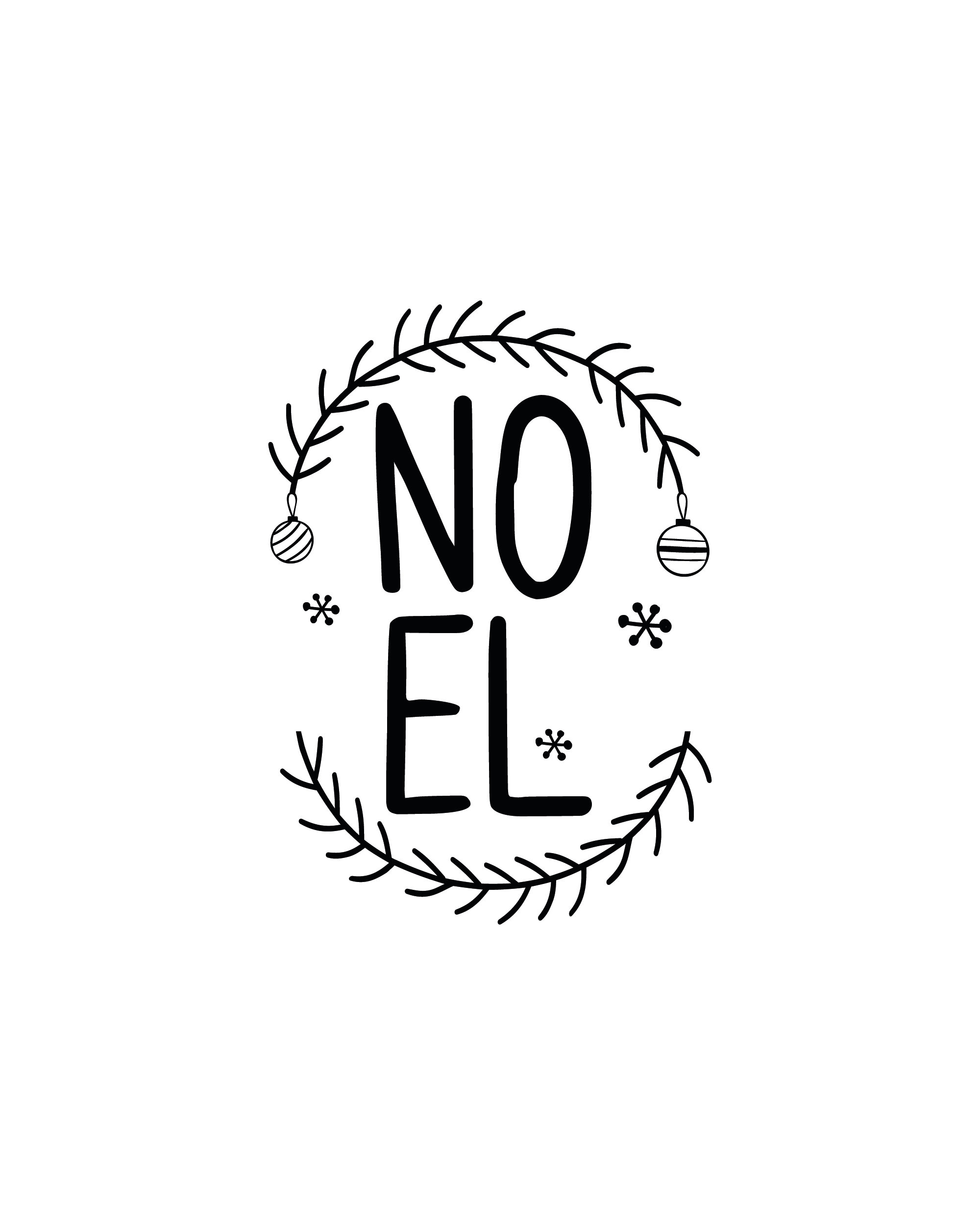 Noel SVG, Noel Word SVG, Noel Stylish Word Text Svg, Text Svg, Stylized ...