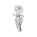 Skeleton Hand Rose SVG, Floral Vector Graphics (digital Download ...