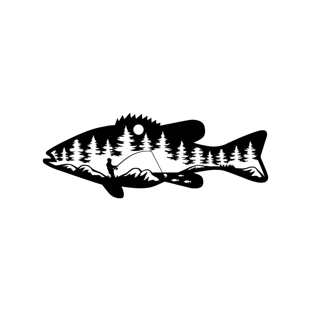 Fisherman Catching Fish SVG, EPS, PNG, Pdf / Fishing Svg / Cut File ...