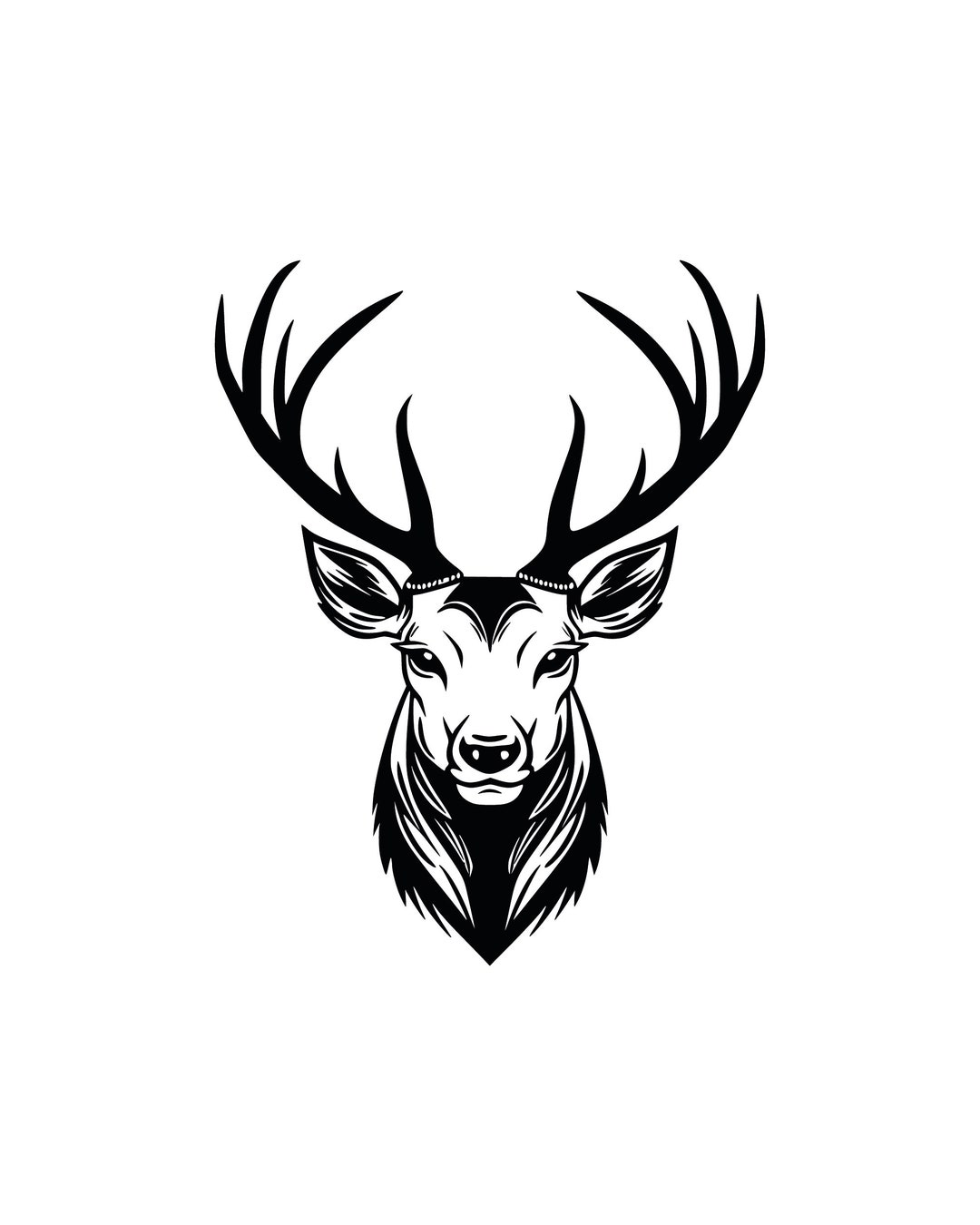 Deer Head, Buck - Instant Digital Download - Svg, Png, Dxf, and Eps ...