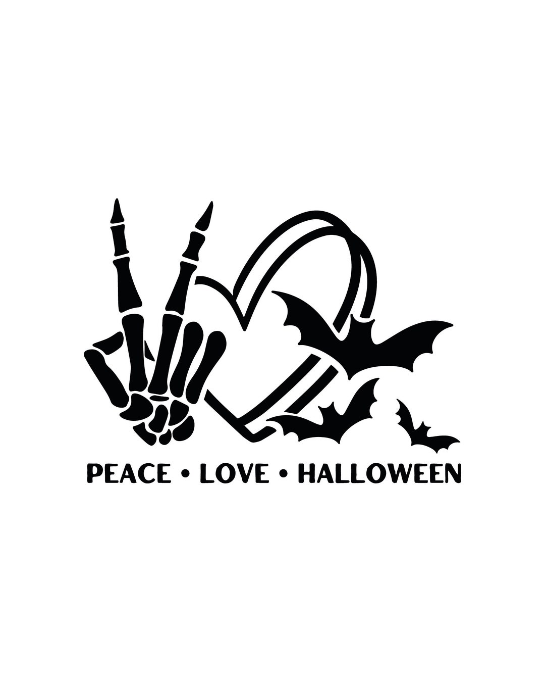 Skeleton Peace Sign, Skeleton Peace Hand, Skeleton Hand Instant ...