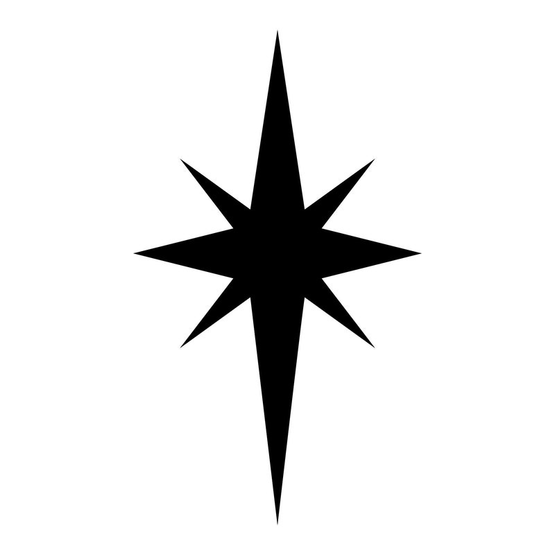 Christmas Star Silhouette - Etsy