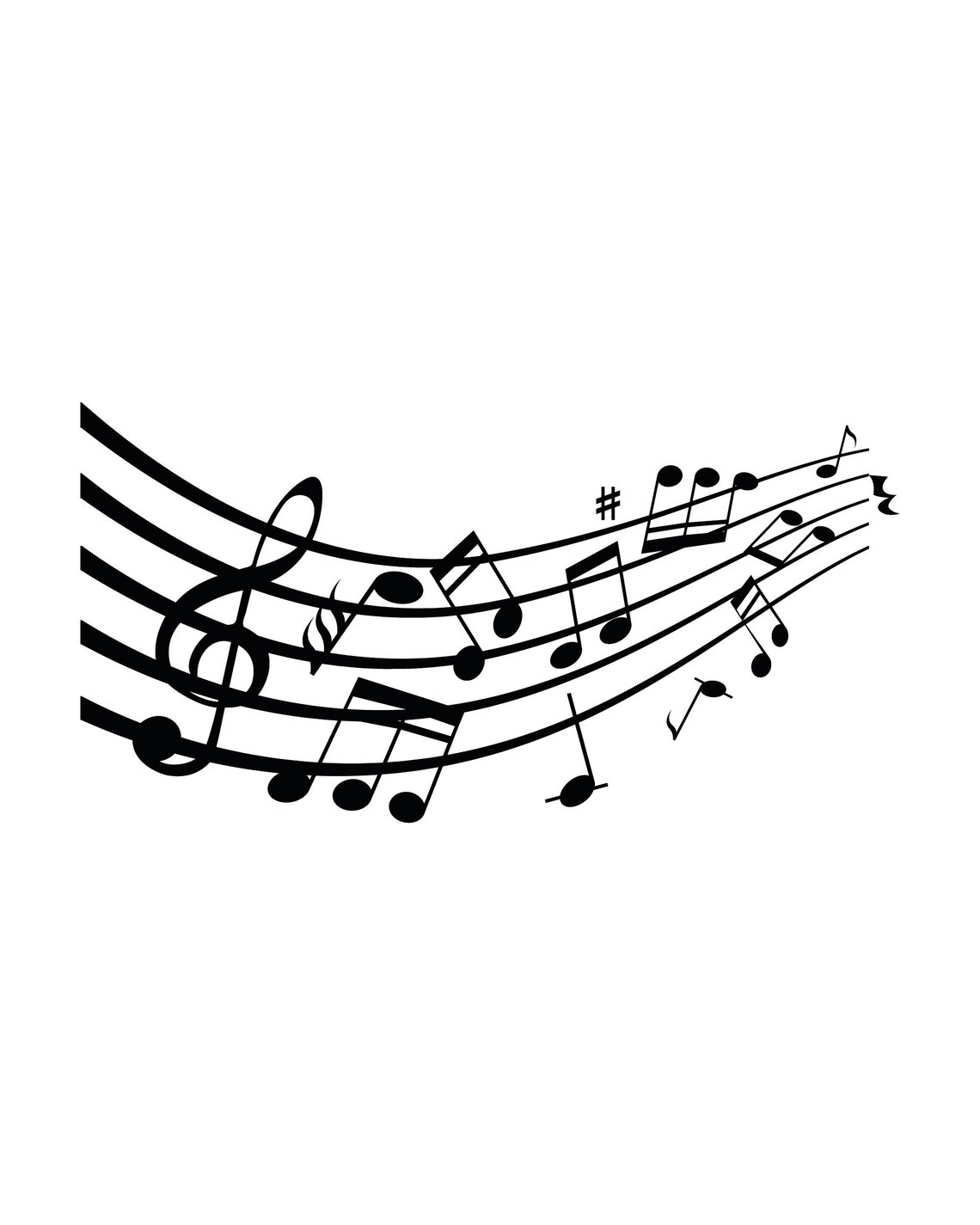 Musical Notes Instant Download SVG PNG EPS Dxf Jpg Digital - Etsy