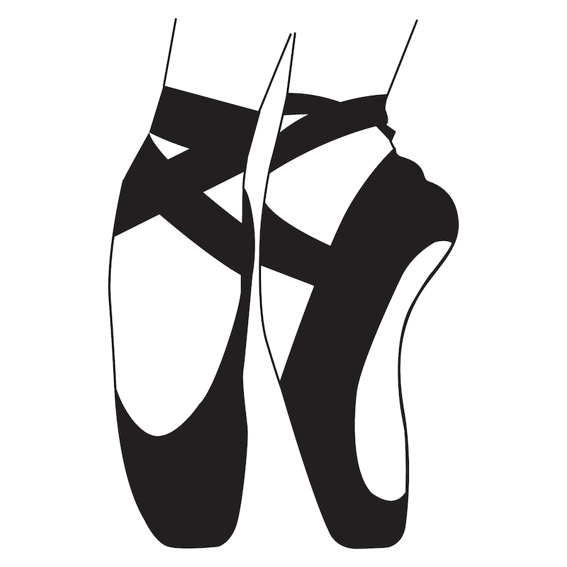 Ballet Shoes Drawing - Etsy UK