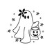 Cute Flower Ghost SVG, Halloween Pumpkin, Fall Leaves (digital Download ...