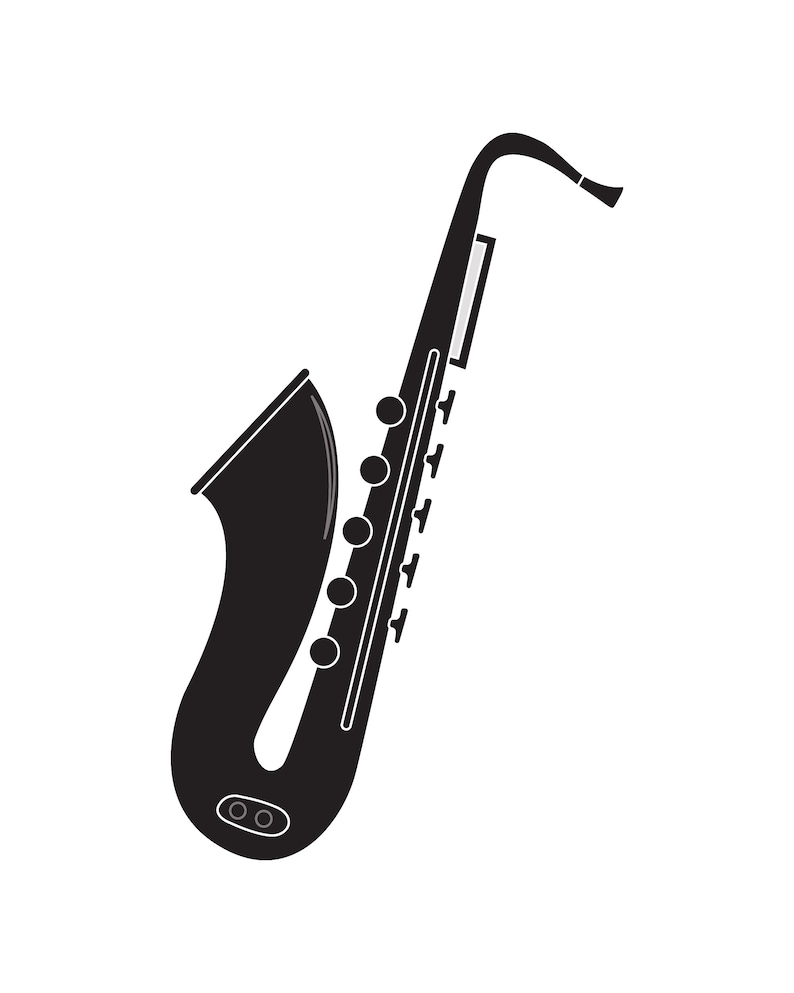 Saxophone Instant Download SVG, PNG, EPS, Dxf, Jpg Digital Download - Etsy
