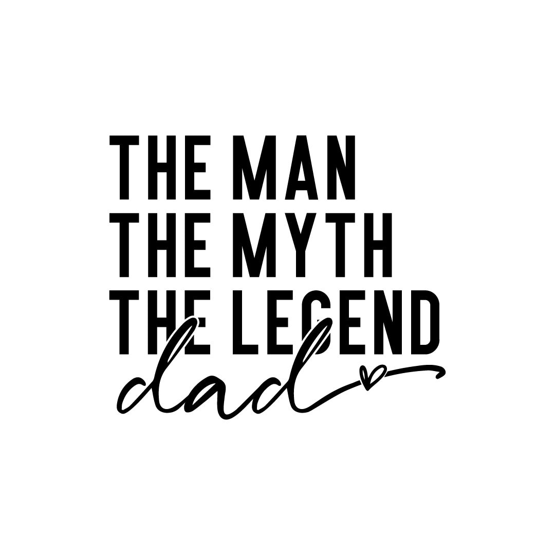 The Man the Myth the Legend Svg, Vector File, Cricut, Png, Eps, Ai. Silhouette, Instant Download ...