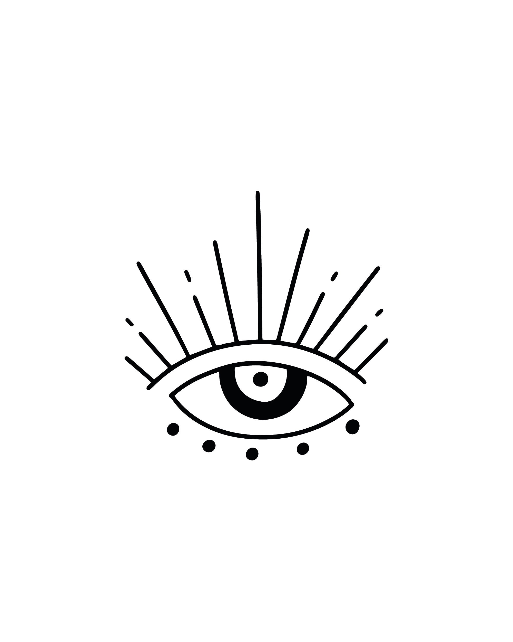 Evil Eye SVG Boho Eyes SVG PNG Clipart Witchy Devil Eye - Etsy