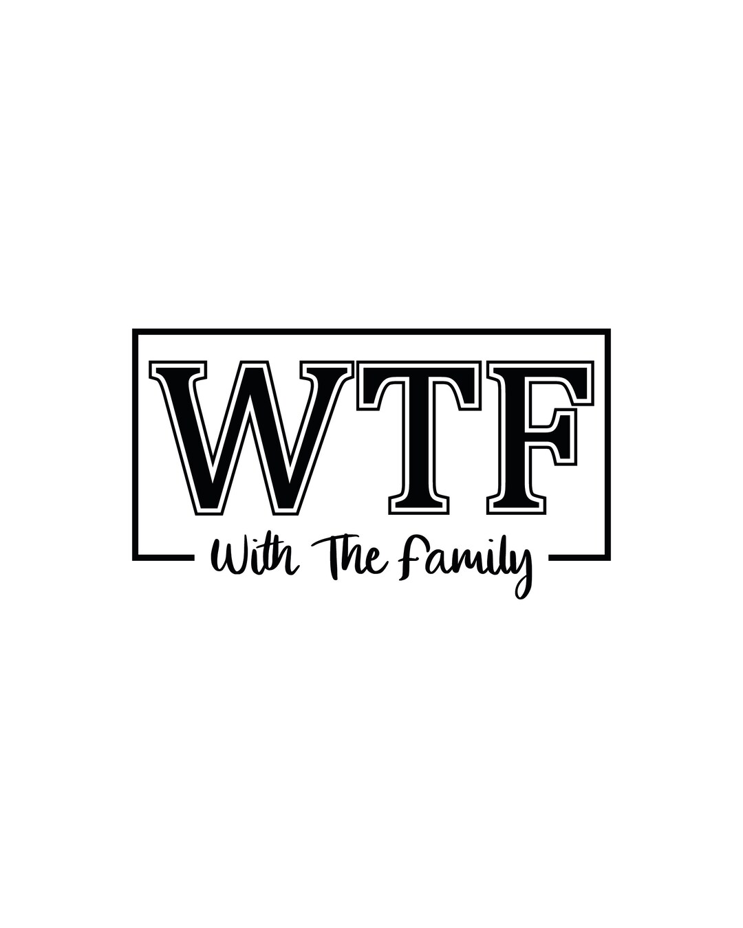 Family is WTF SVG, Funny Family Quote, Wall Decor SVG, Word Art Cut ...