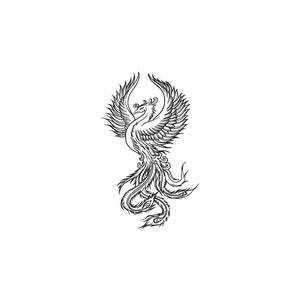 Phoenix Svg, Floral Phoenix Svg, Dxf, Png, Jpg, Phoenix With Flowers ...