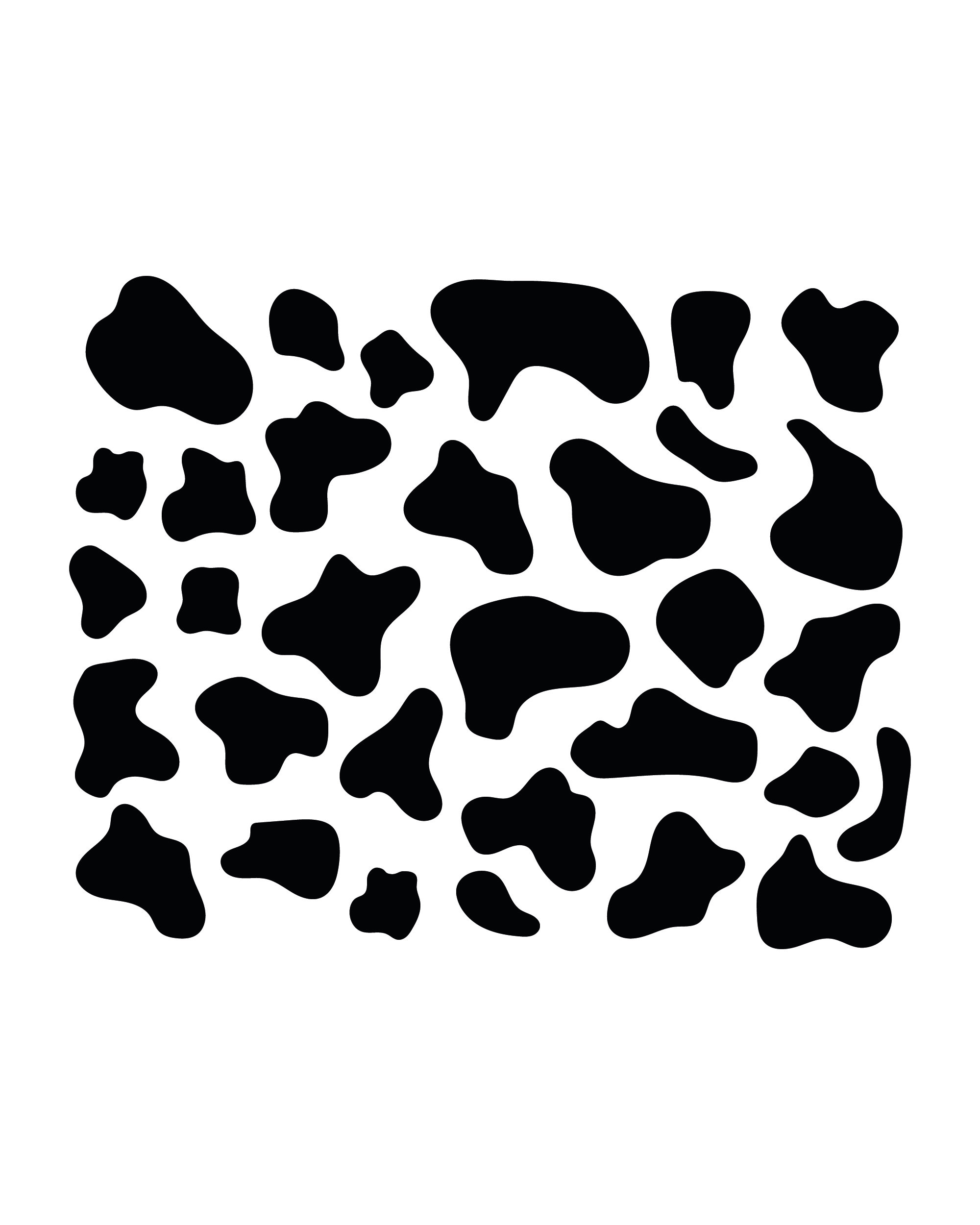 Cow Print Cow Spots Cow Print Pattern Instant Download Svg Etsy
