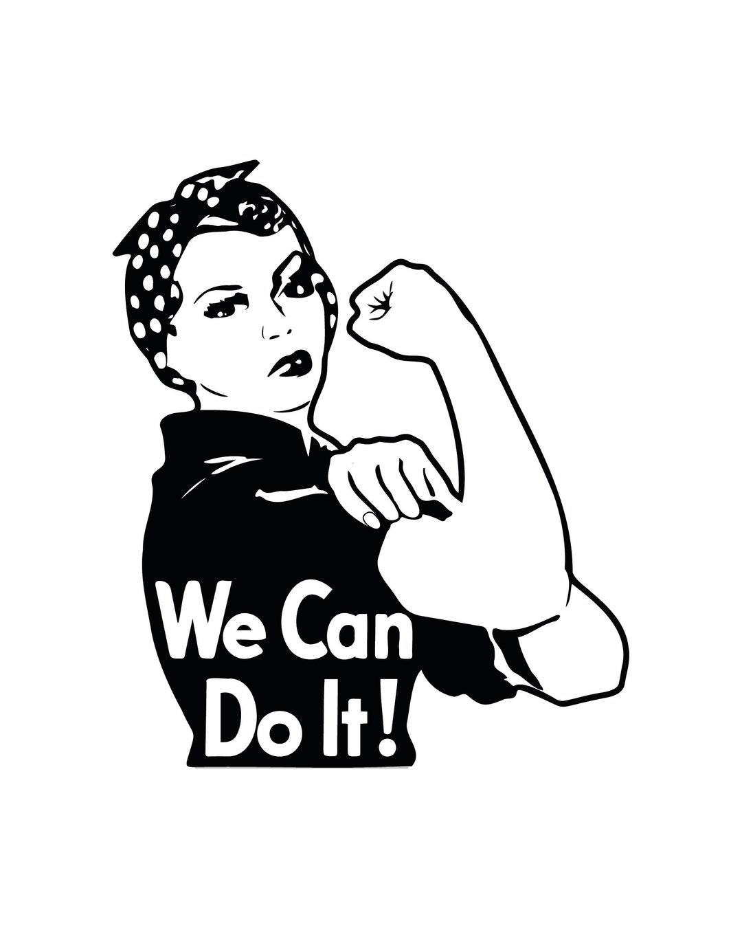 Rosie the Riveter SVG Design, Woman Power Svg Files for Cricut, Girl ...