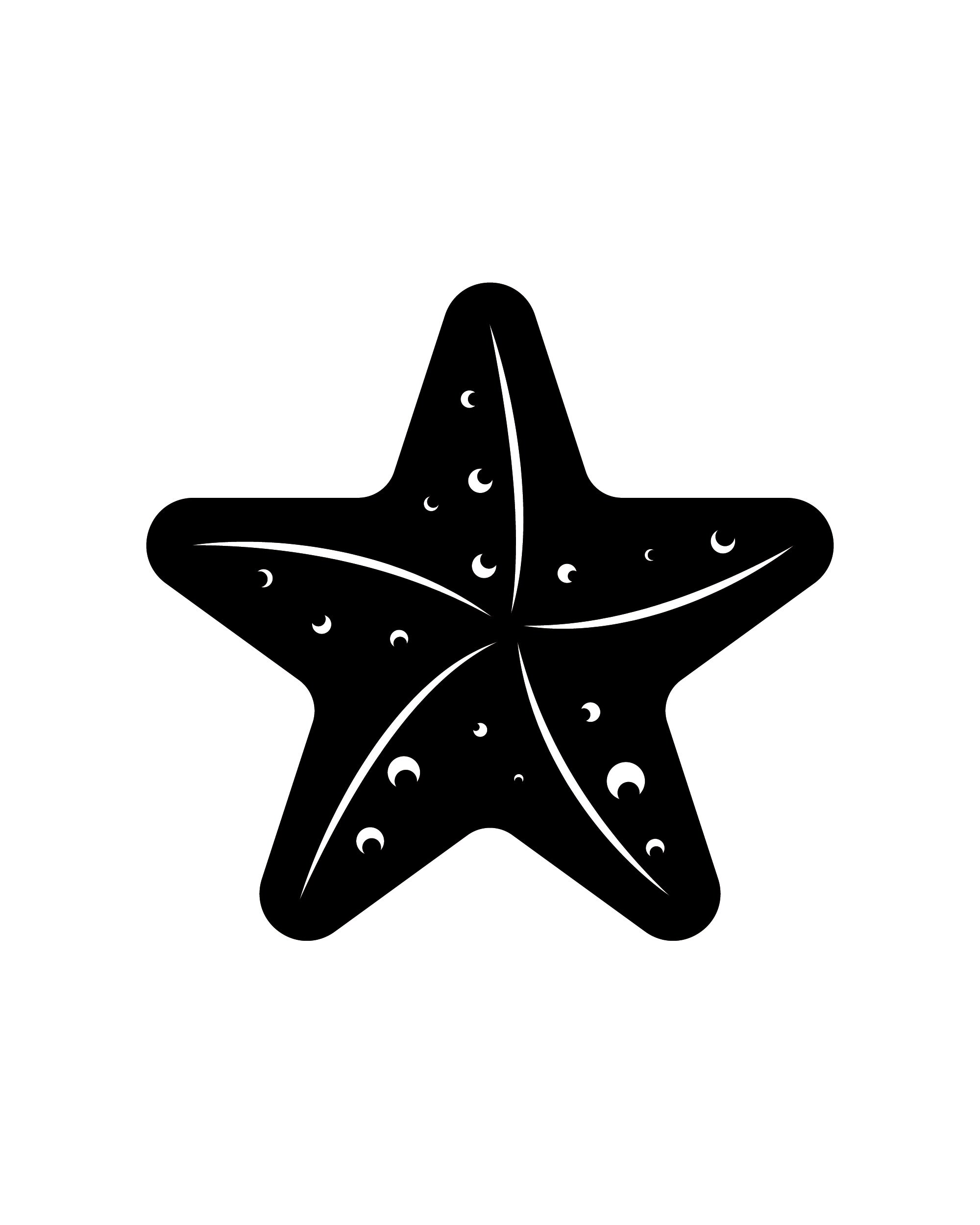 Starfish SVG Starfish Silhouette Svg Ocean Svg Cute - Etsy