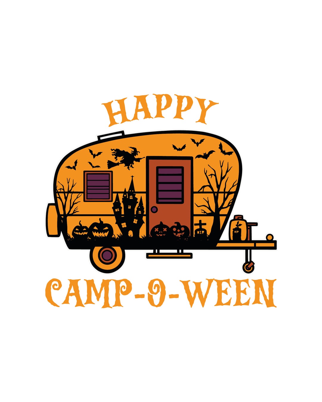 Happy Camp O Ween Svg, Camping Halloween Svg, Halloween Weekend Svg ...
