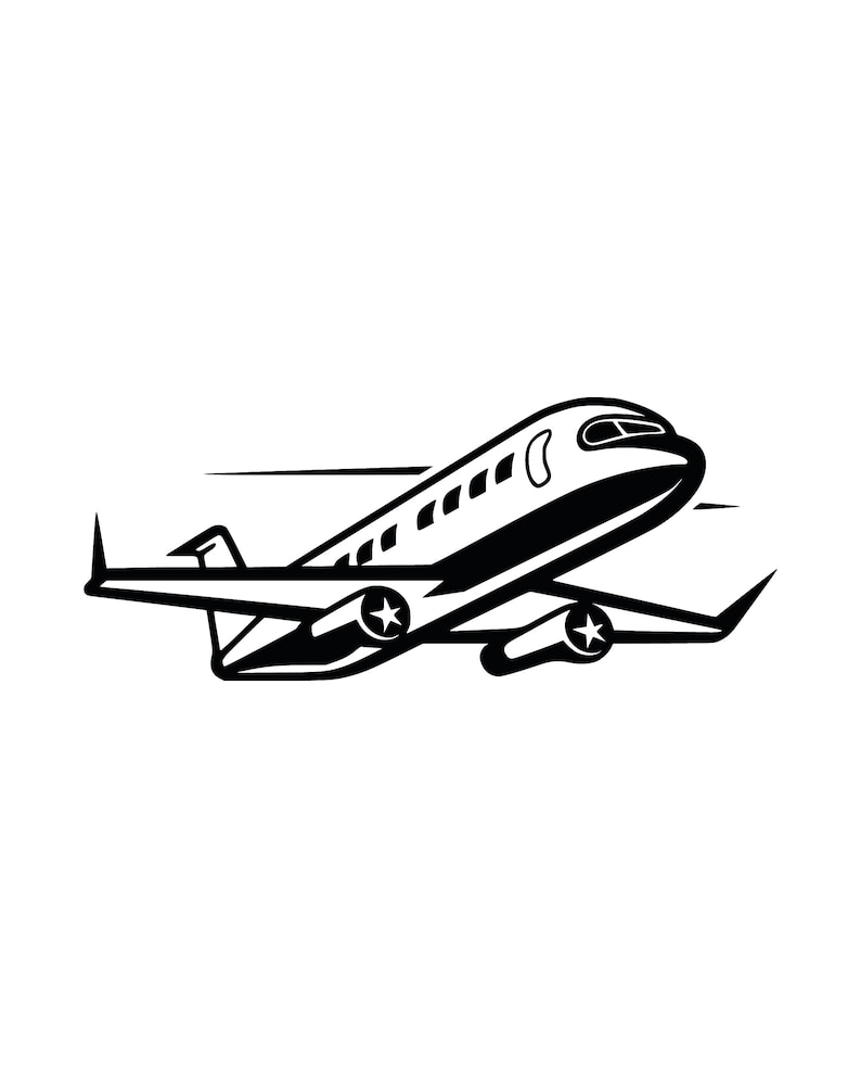 Airplane SVG Files Airplane Cut Files Airplane Vector - Etsy UK