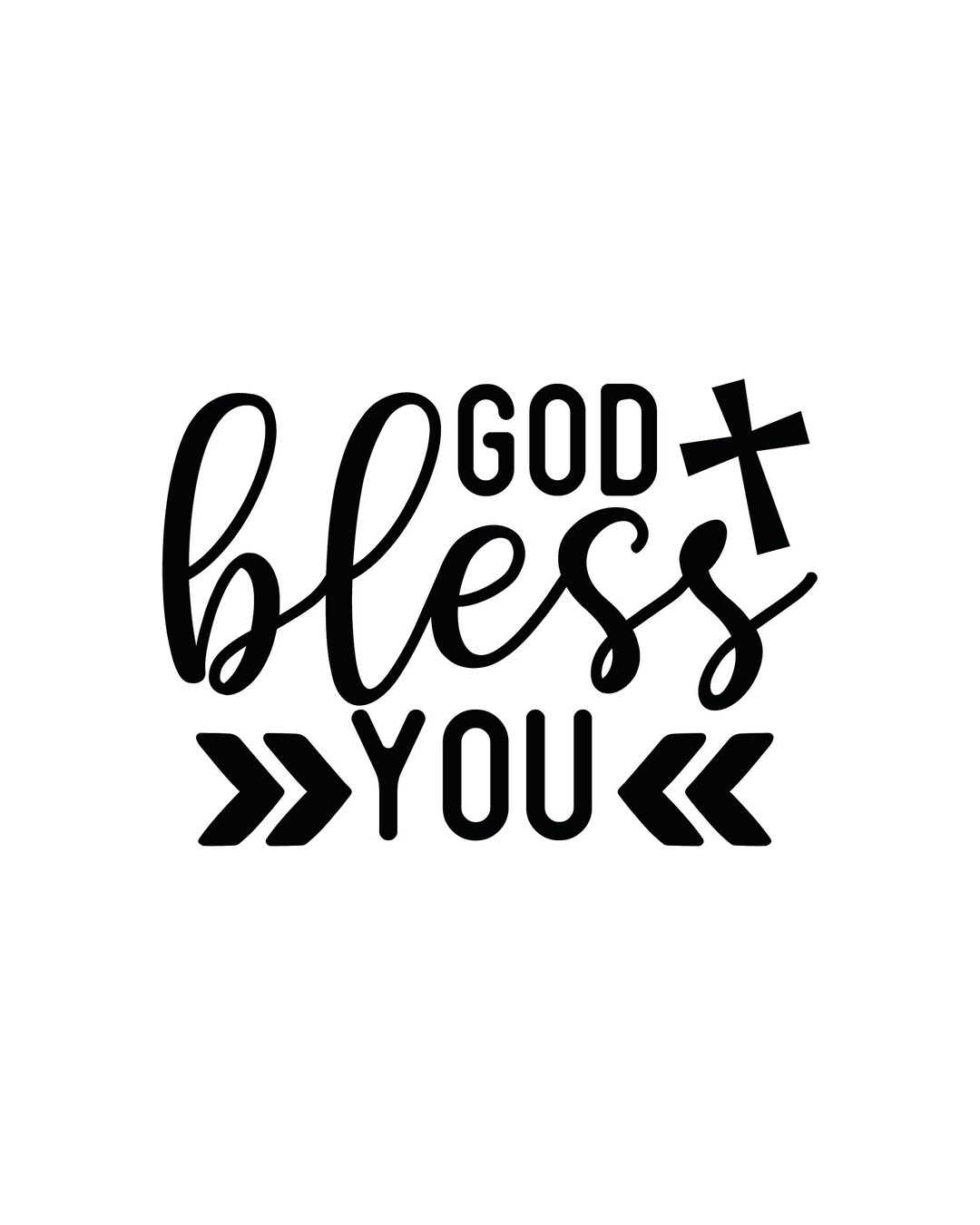 God Bless You Instant Download SVG, PNG, EPS, Dxf, Jpg Digital Download ...