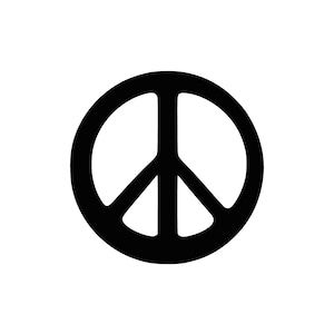 Peace Sign Black Instant Downloads SVG, PNG, EPS, Dxf, Jpg Digital ...