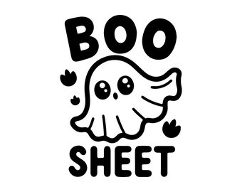Spooky Ghost, Halloween Svg, Fall SVG, Pumpkins, Leaves SVG, Cute ...