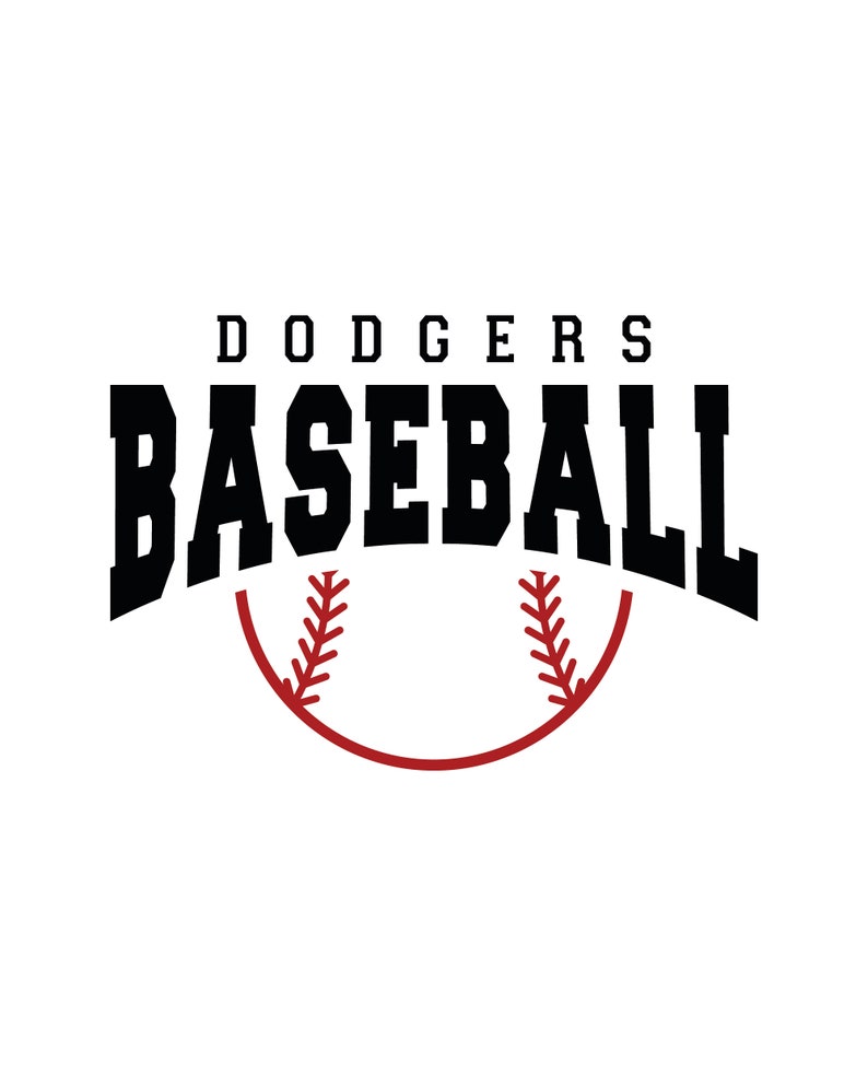 Dodgers Baseball Digital Download Files, Svg, Png, DXF, Eps Instant ...