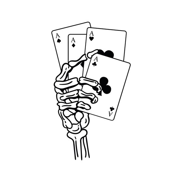 Playing Cards Skeletons - Etsy