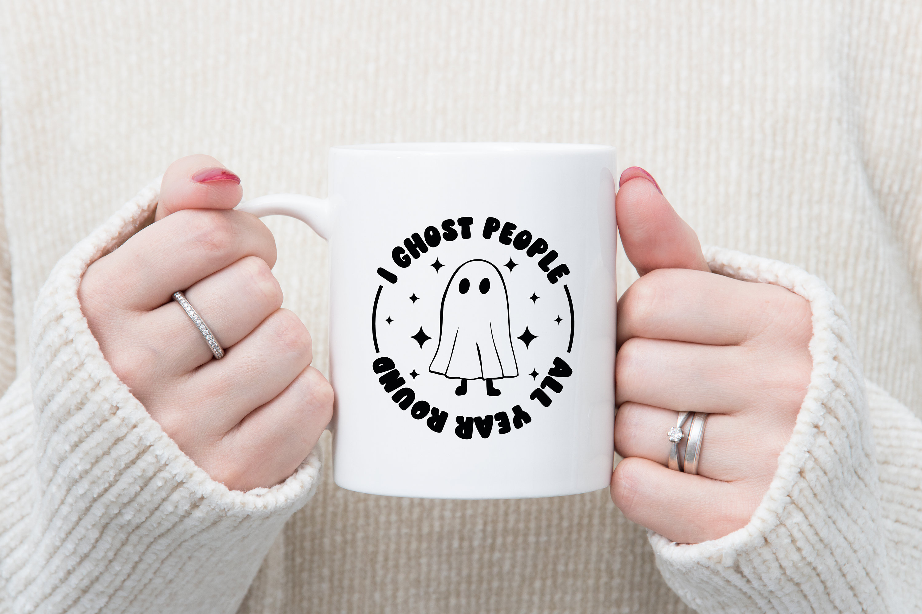 I Ghost People All Year Long SVG PNG Ghost People Year Round - Etsy