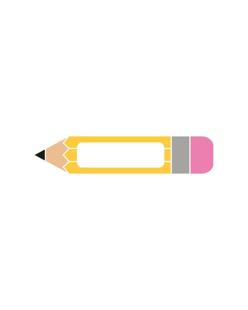 Pencil SVG Files | School Pencil SVG Cut Files | Teacher Clip Art ...