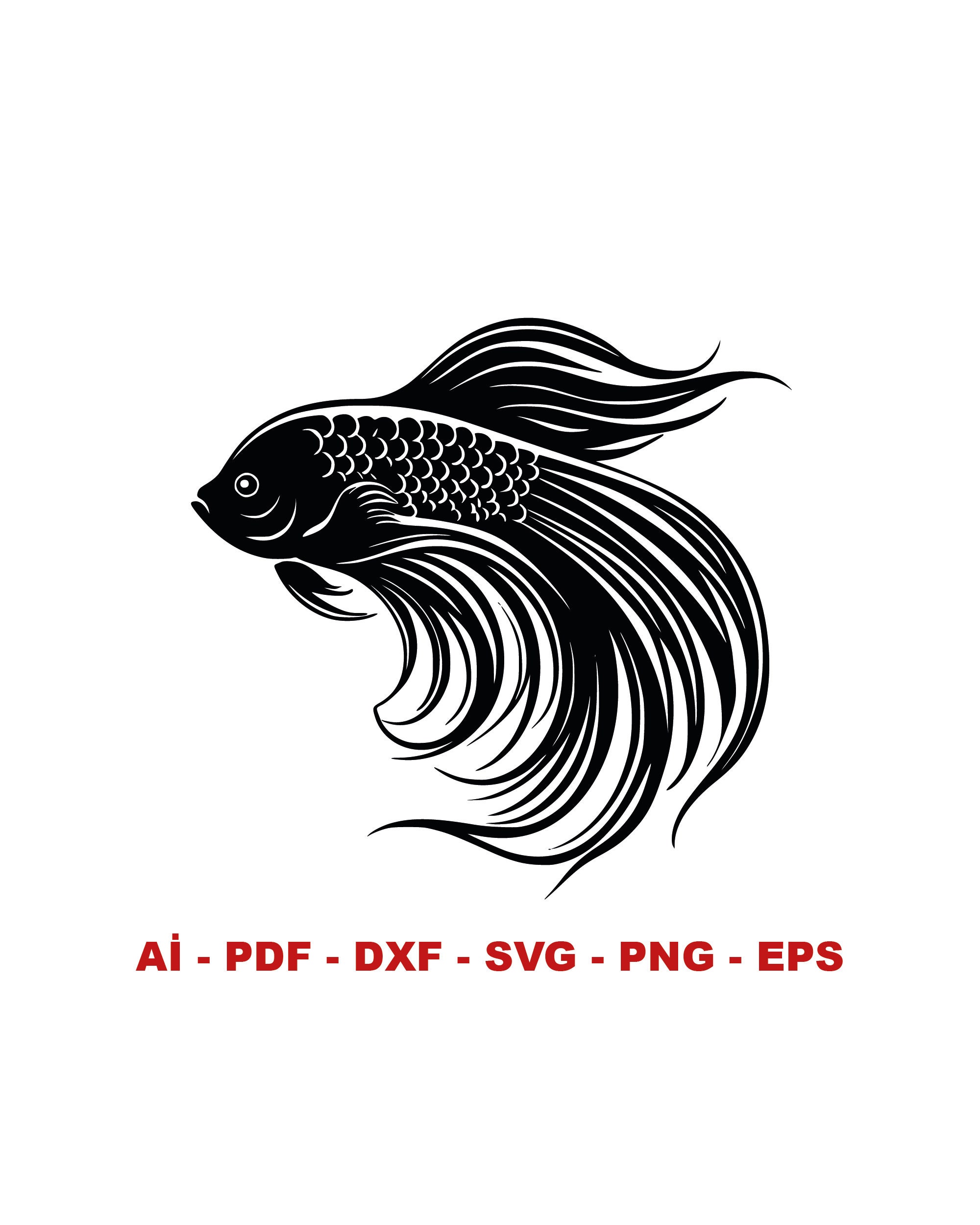 Fish SVG Cute Fish Svg Fishing Marine Vector Cut File - Etsy