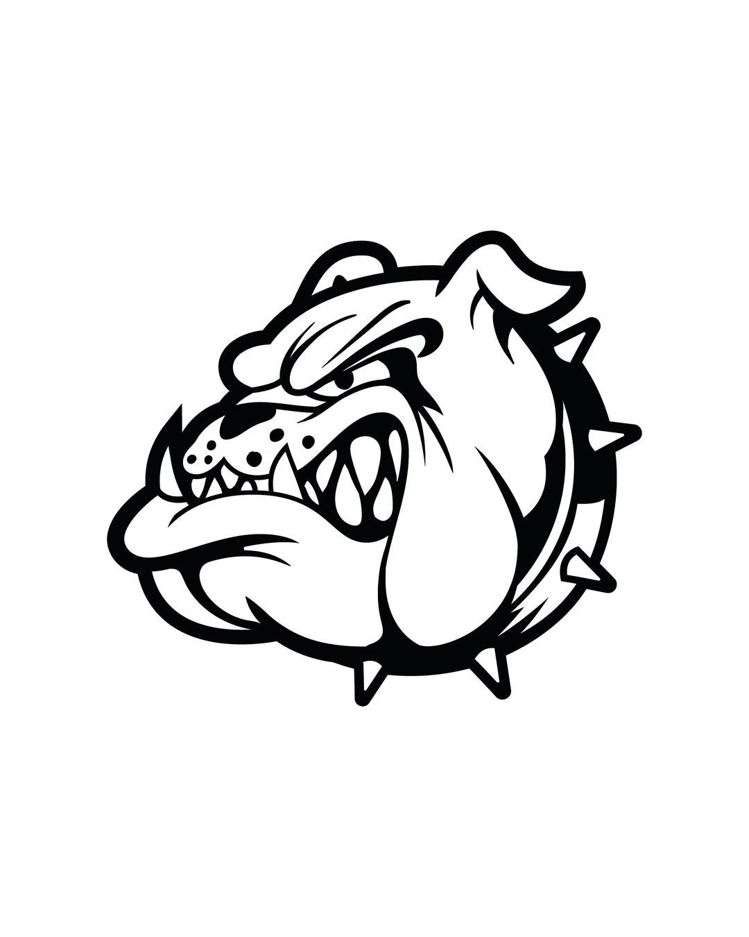 English Bulldog SVG, Bulldog Stencil Svg, Bulldogs Svg, Bulldog Mascot ...
