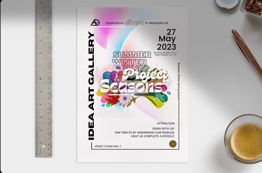 POSTER INVITATION/EVENTS- Canva Template - Etsy