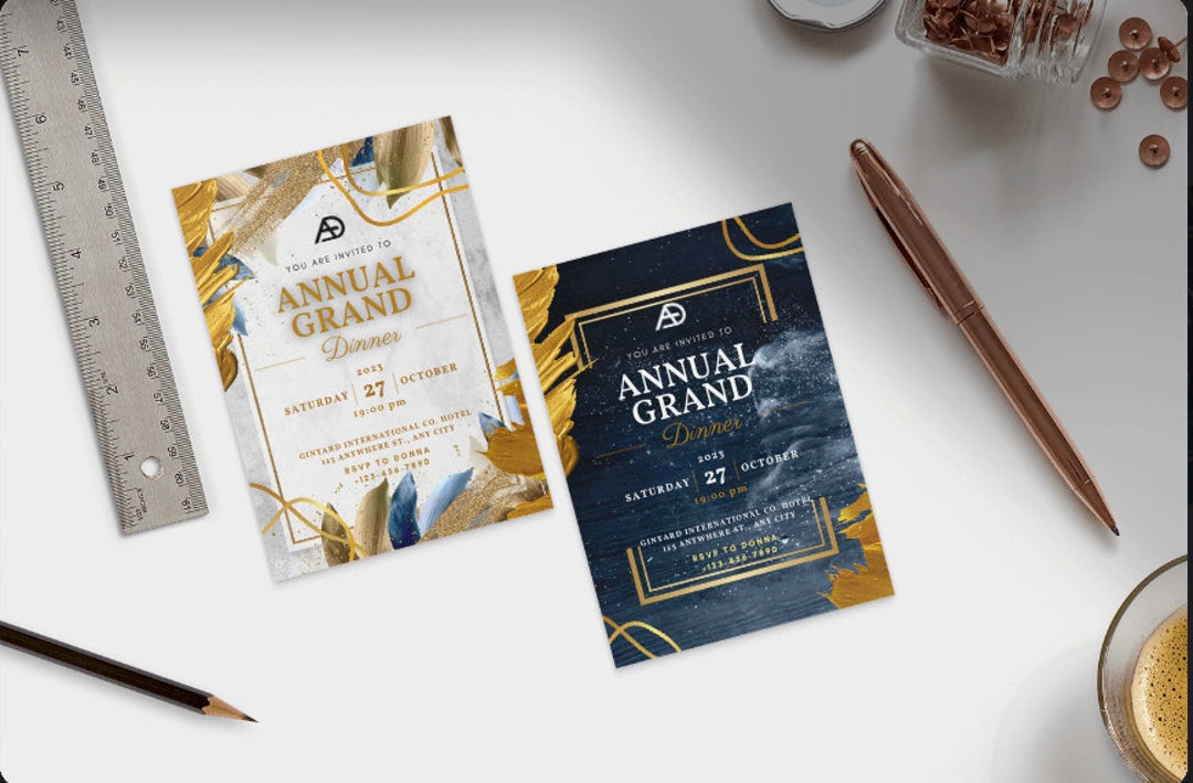 INVITATION CARD - Canva Template - Etsy