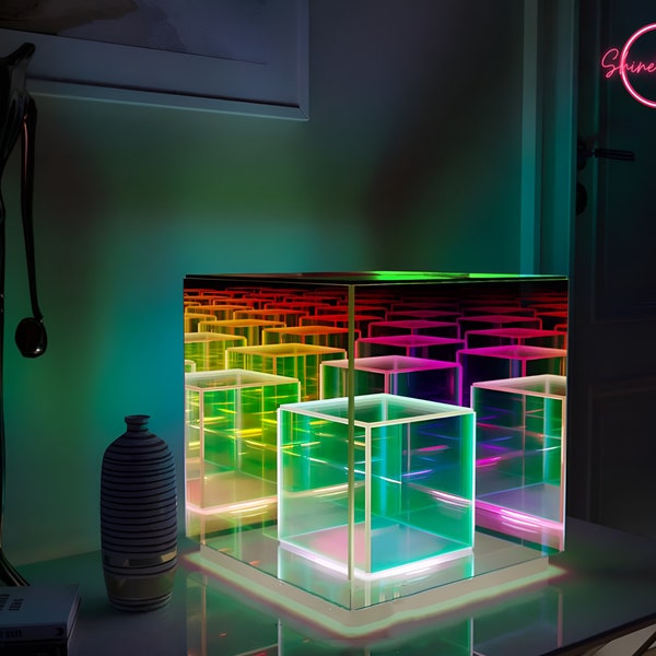 Infinity Mirror Table - Etsy